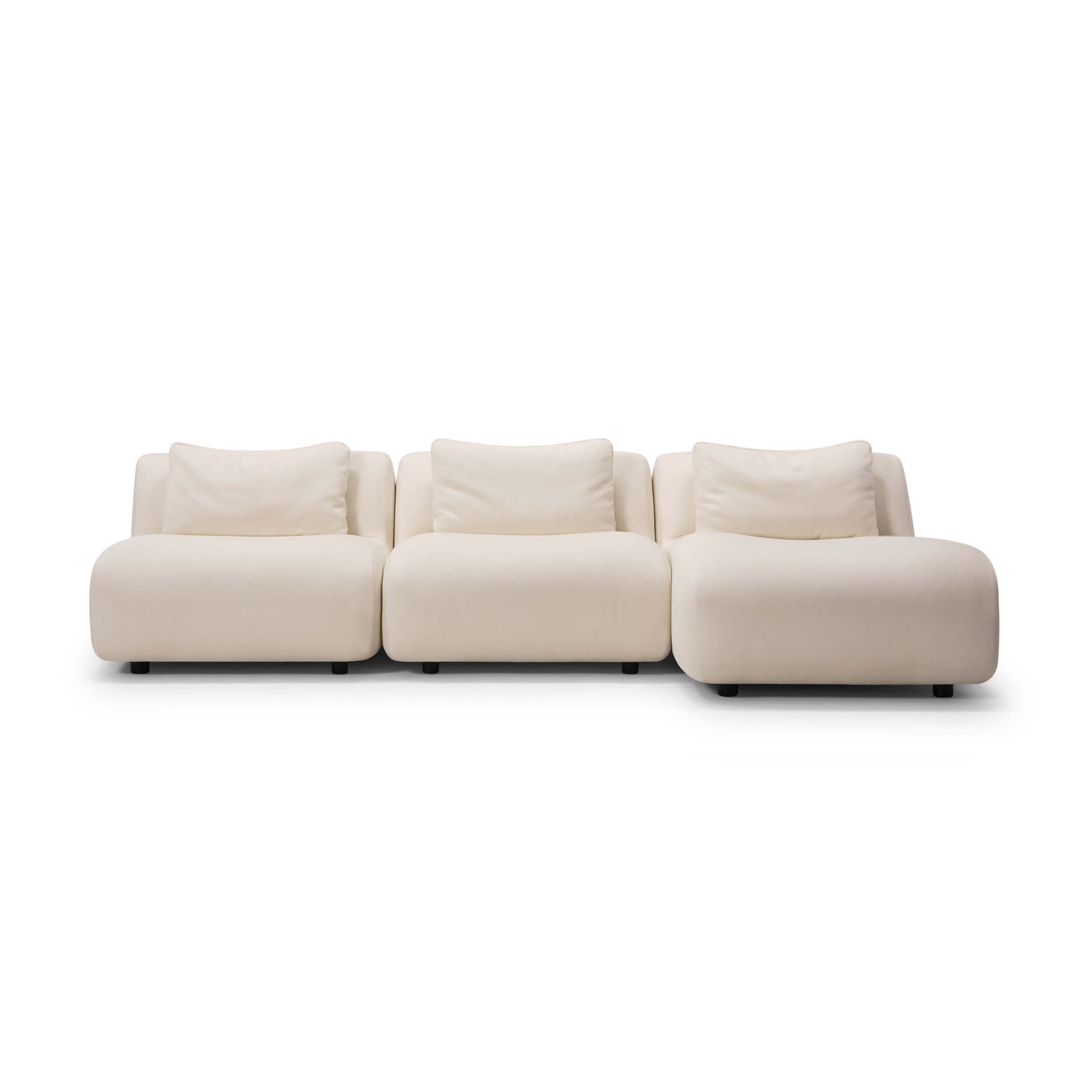 Modern 3-Piece Sectional Sofa with Chaise | Bird by EQ3